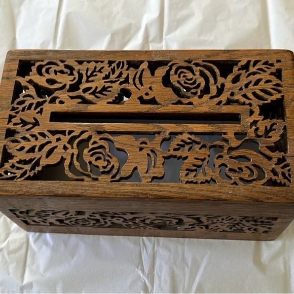 Storage & Organization | Vintage Handcarved Tissue Box | Poshmark